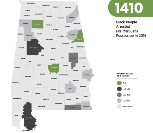 In Alabama, Black People Are 4 Times More Likely Than White People To ...