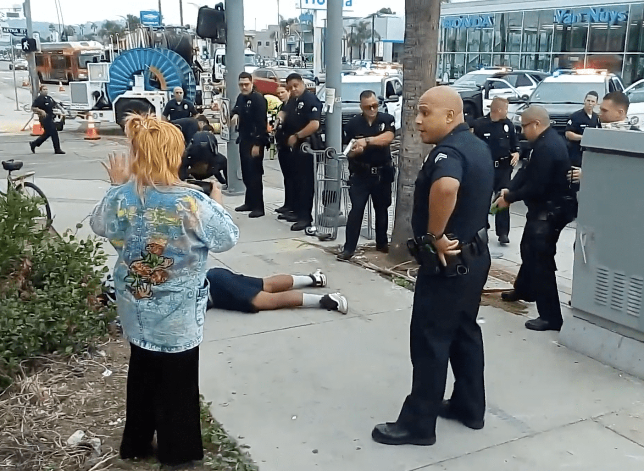 LAPD Officers Pulled Guns on Homeless Men in Van Nuys